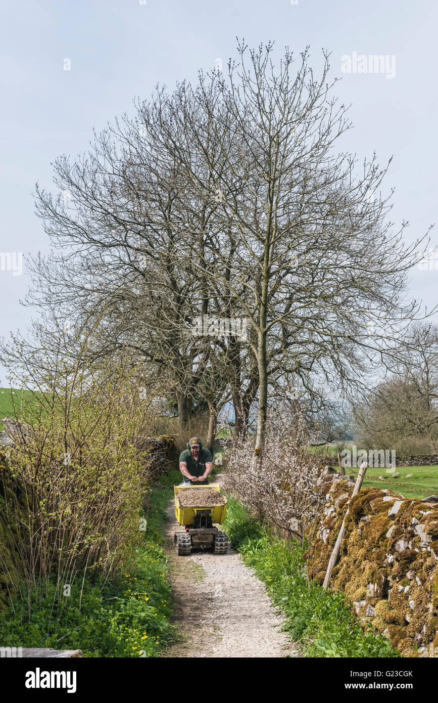 Men at work in the countryside Stock Photo - Alamy