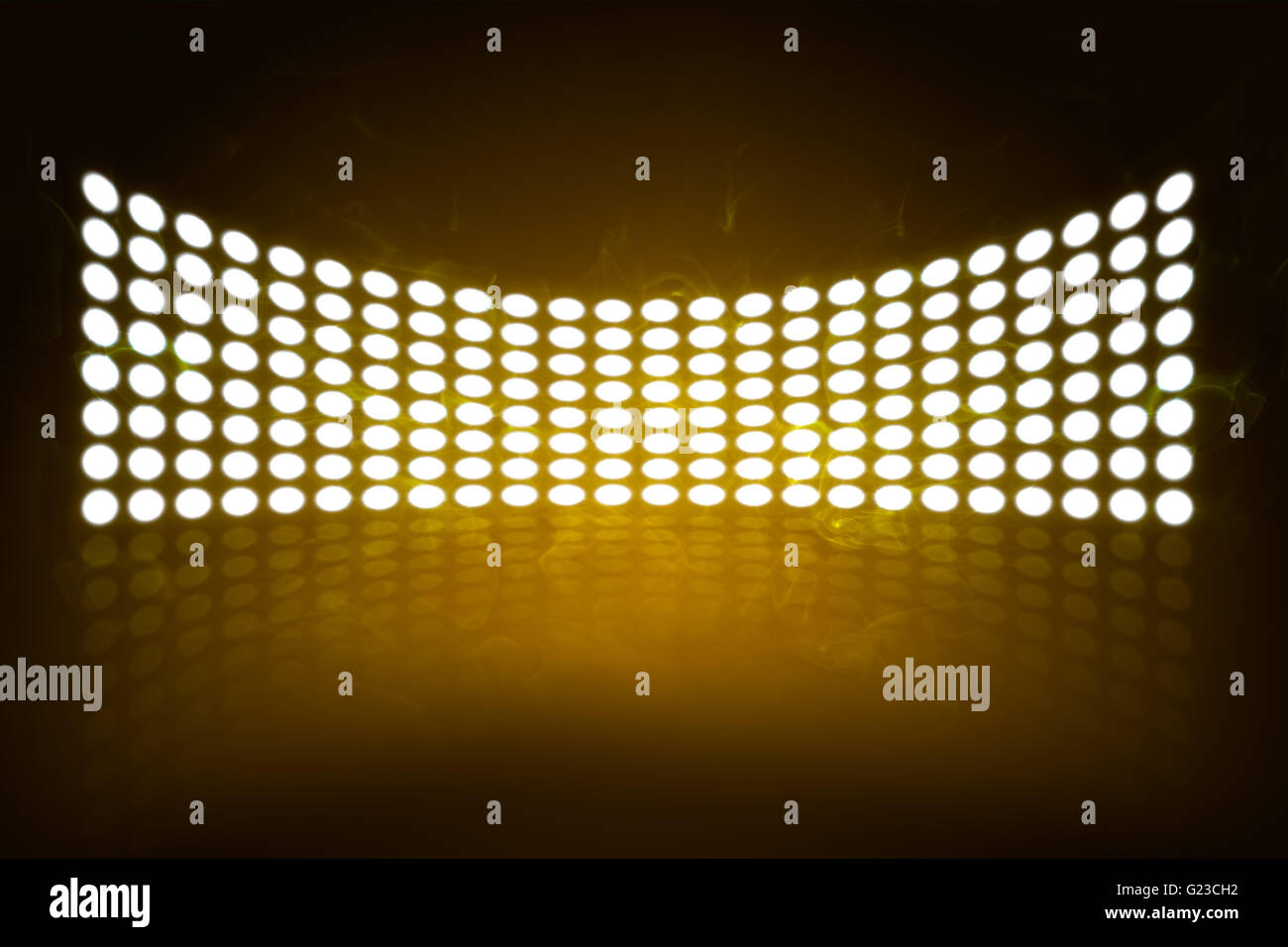 Empty scene poster template with spotlights Stock Photo - Alamy
