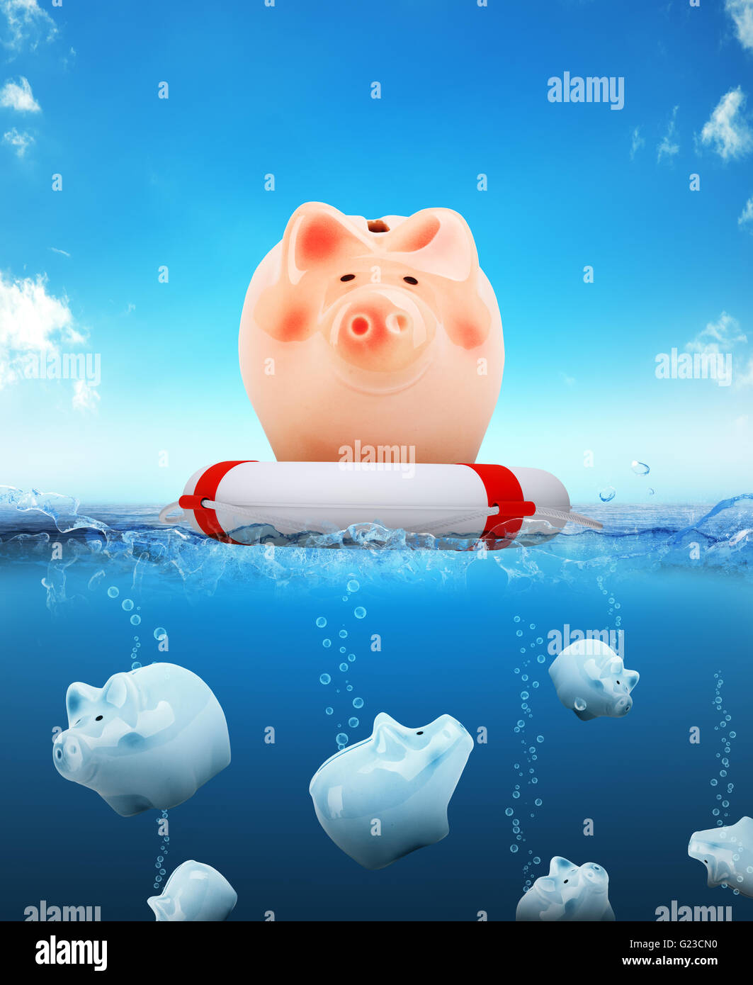 Floating pig hi-res stock photography and images - Alamy