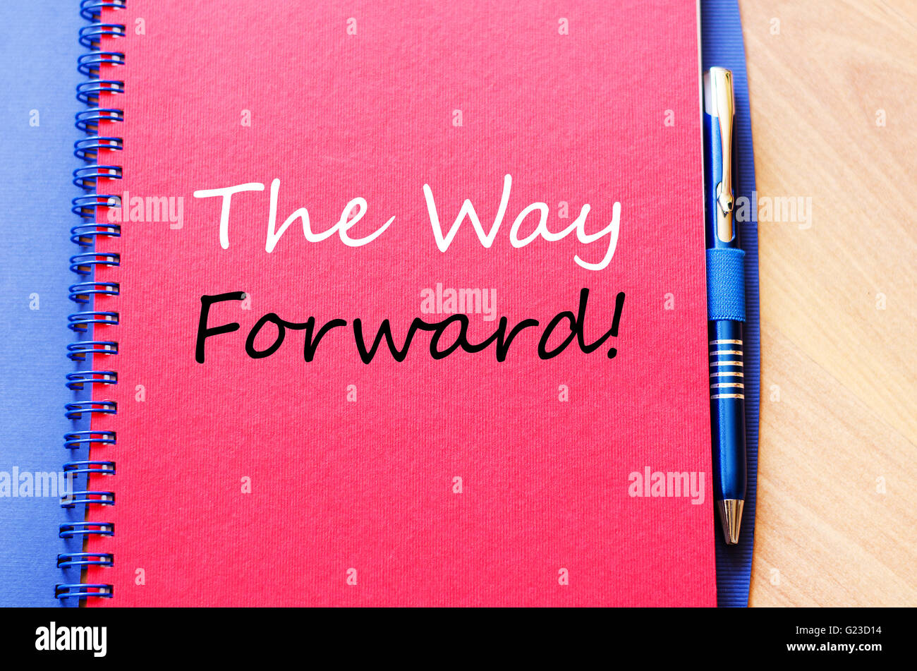 The way forward text concept write on notebook Stock Photo - Alamy
