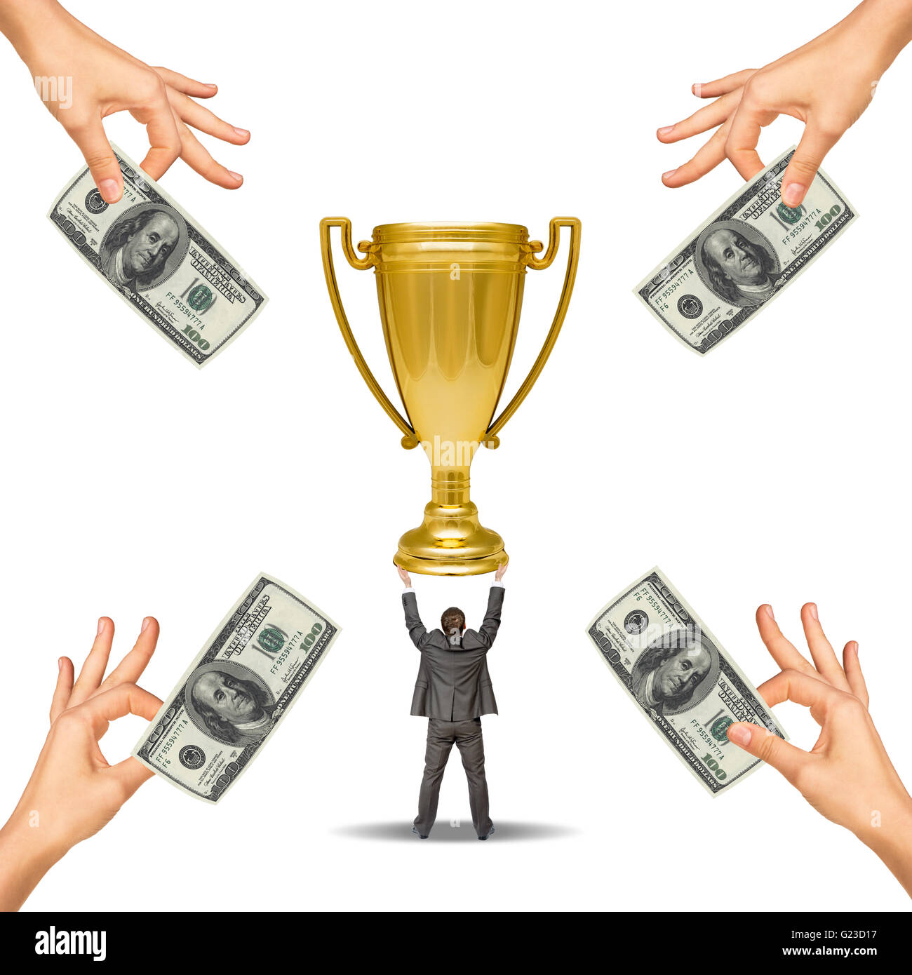 Holding money cup hi-res stock photography and images - Alamy