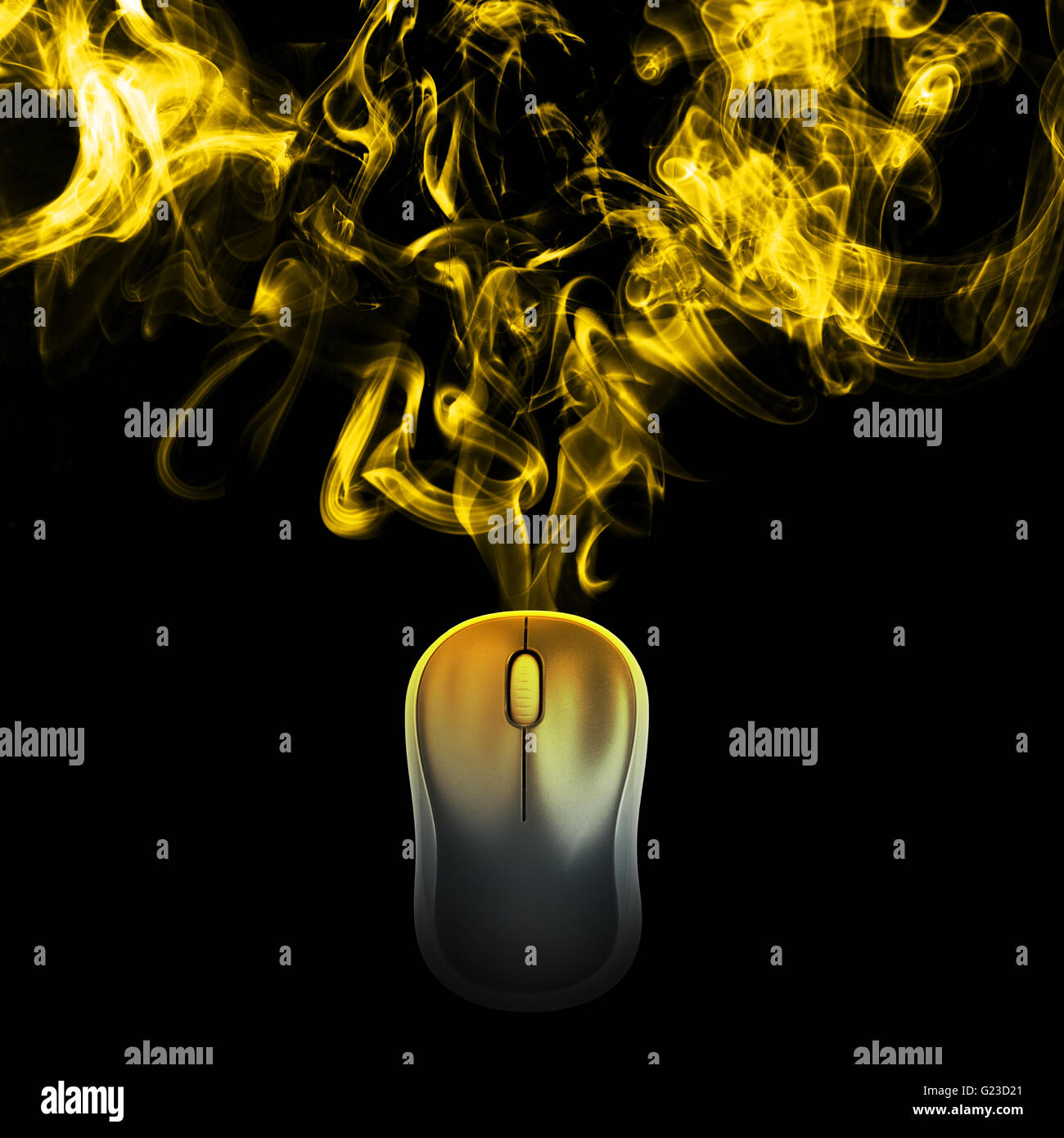 Computer mouse on black background Stock Photo - Alamy