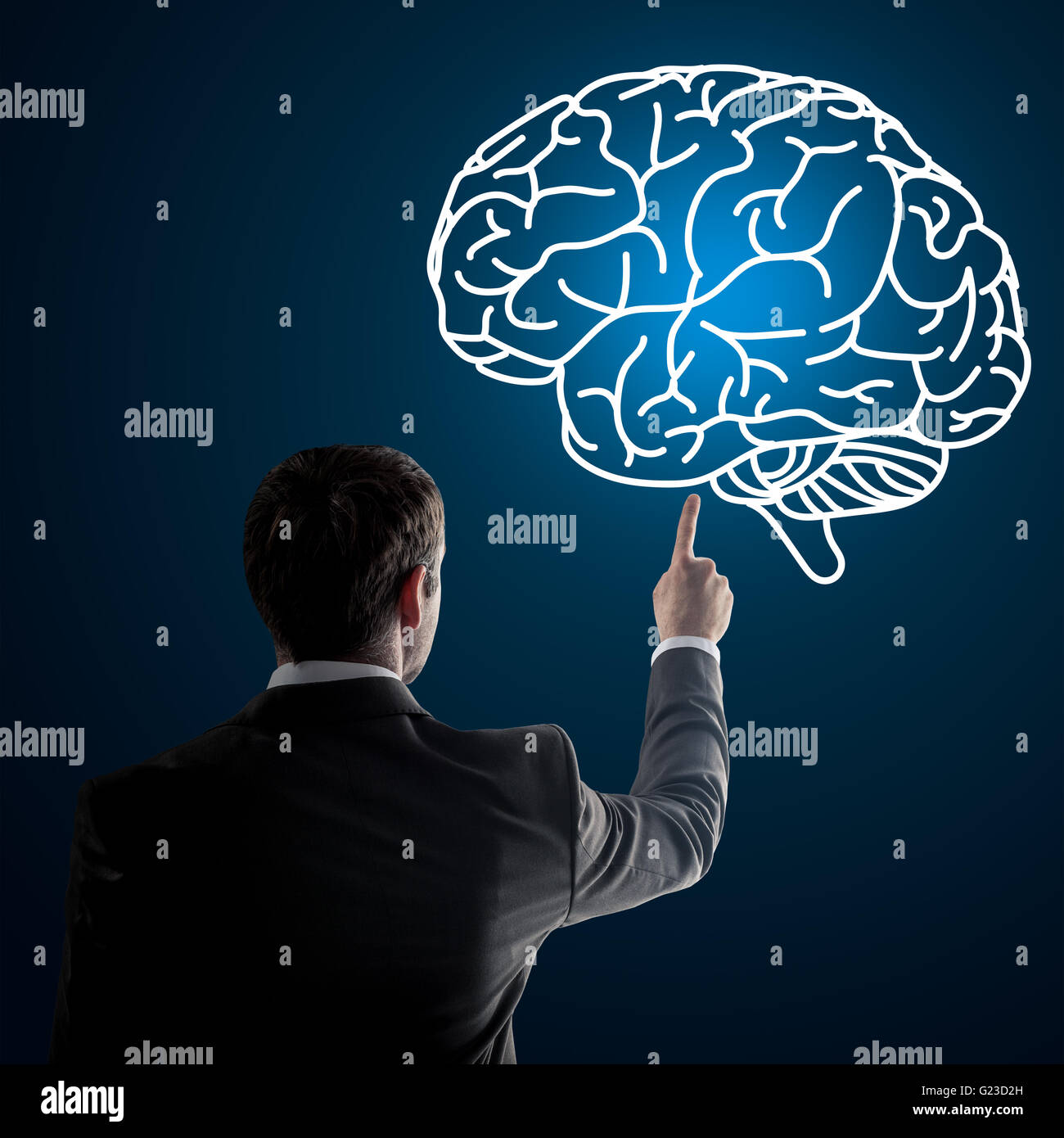 Computer brain interface hi-res stock photography and images - Alamy