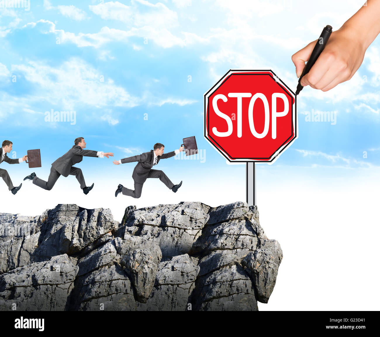 Stop sign scale hi-res stock photography and images - Alamy