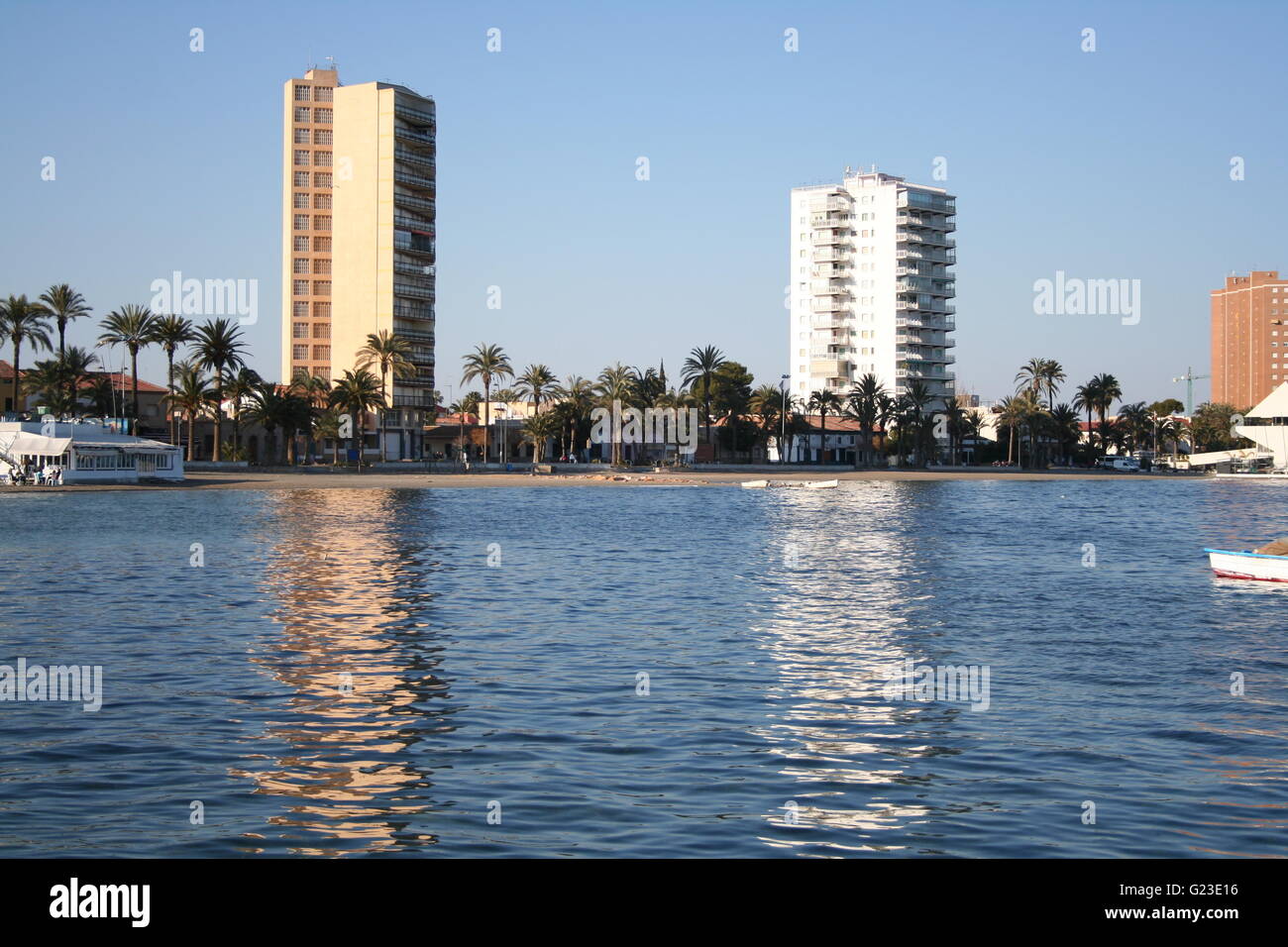 Tower blocks in a sea view Stock Photo - Alamy