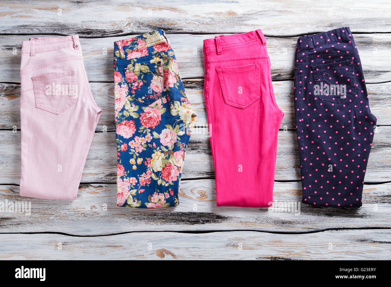 Bright color pants hi-res stock photography and images - Alamy