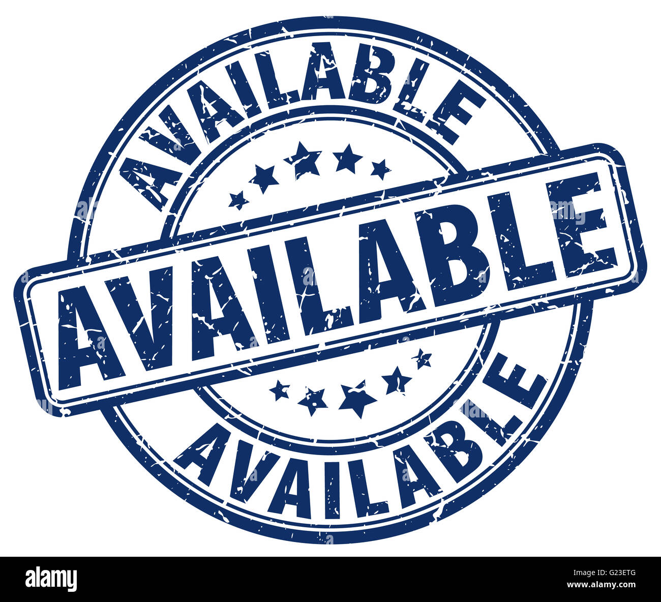 available blue grunge round vintage rubber stamp Stock Photo - Alamy