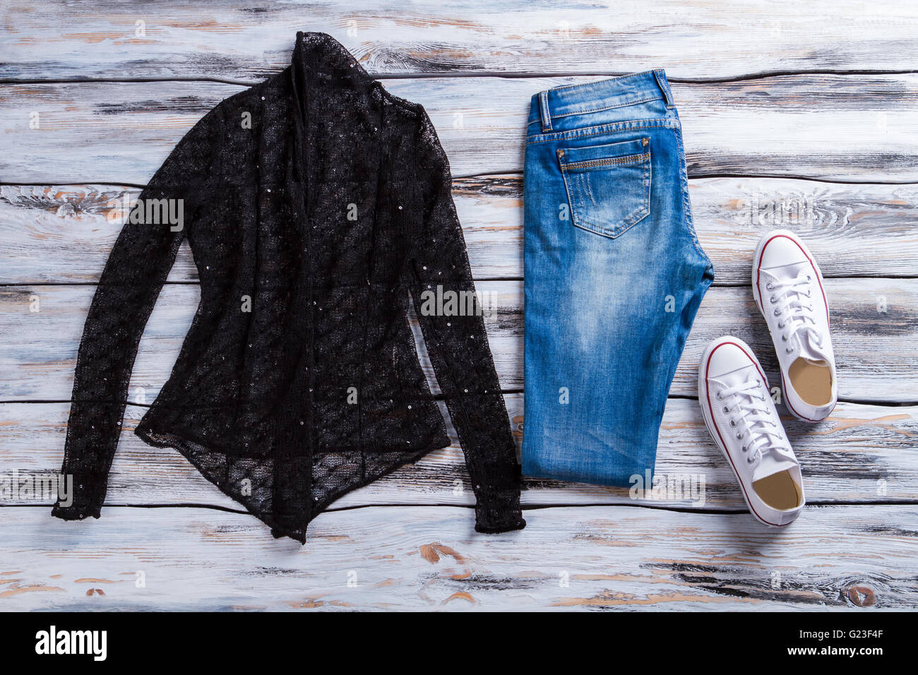 Top jeans hi-res stock photography and images - Alamy