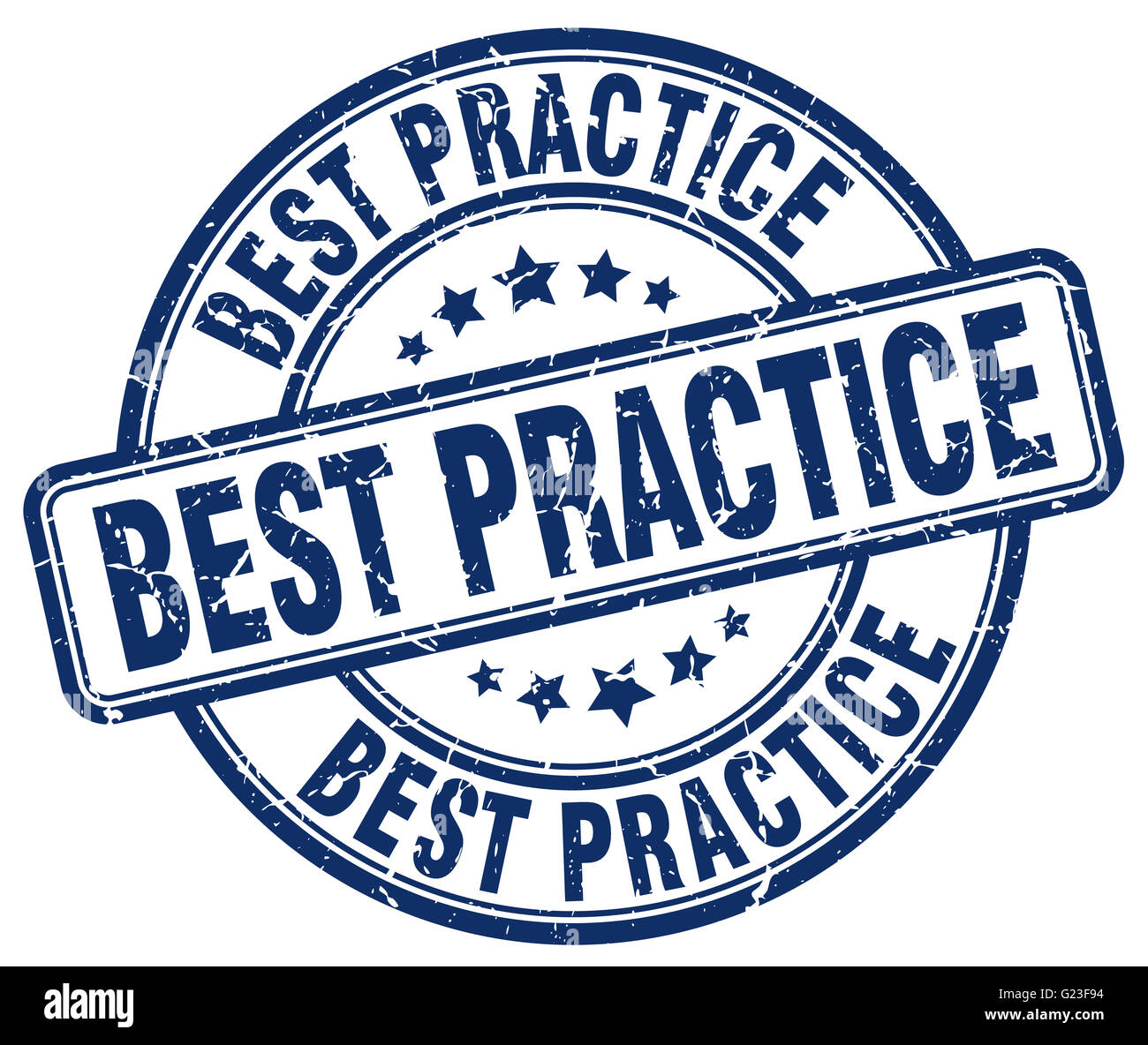 best practice blue grunge round vintage rubber stamp Stock Photo - Alamy
