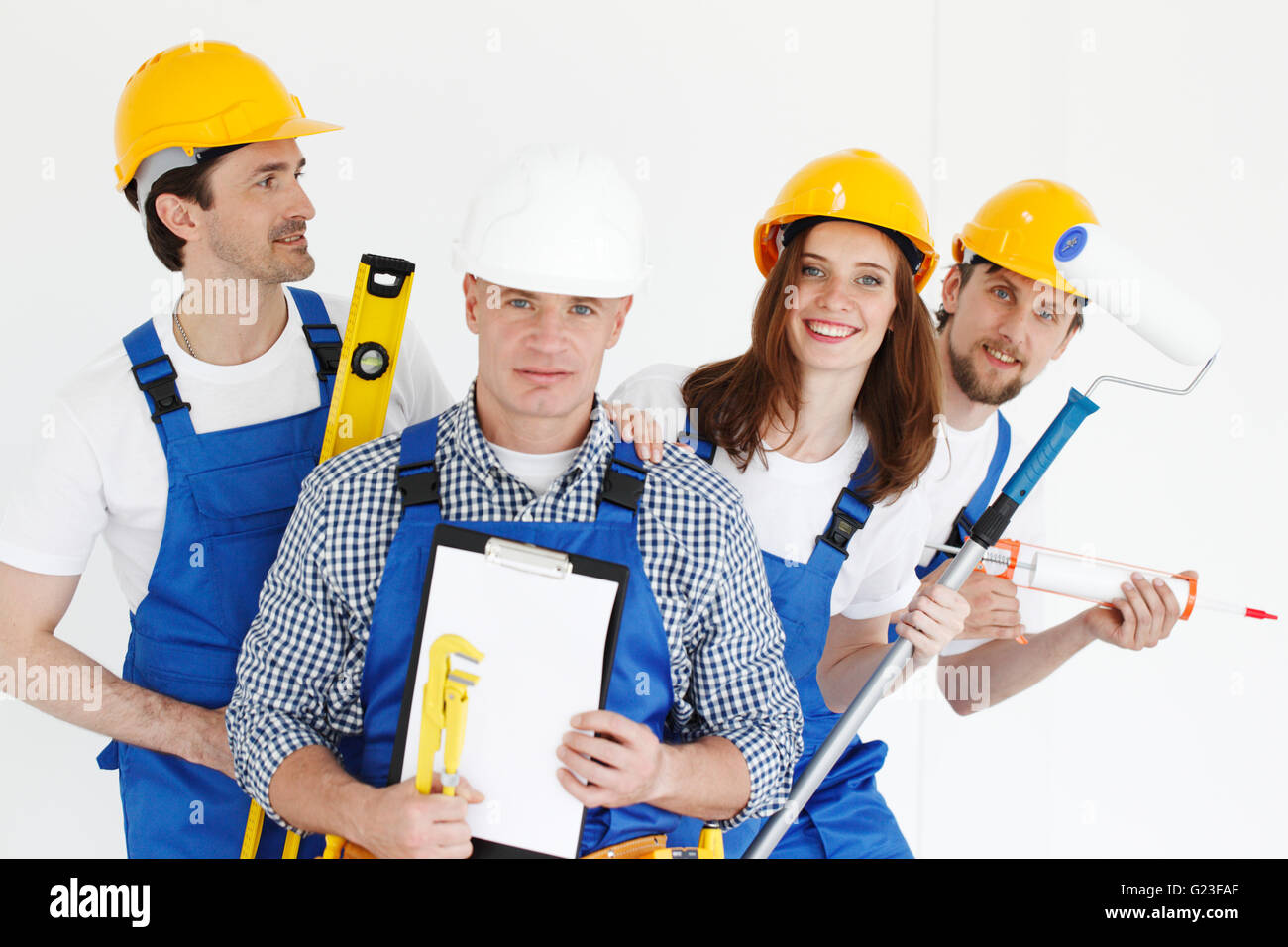 Tool group man woman hi-res stock photography and images - Alamy
