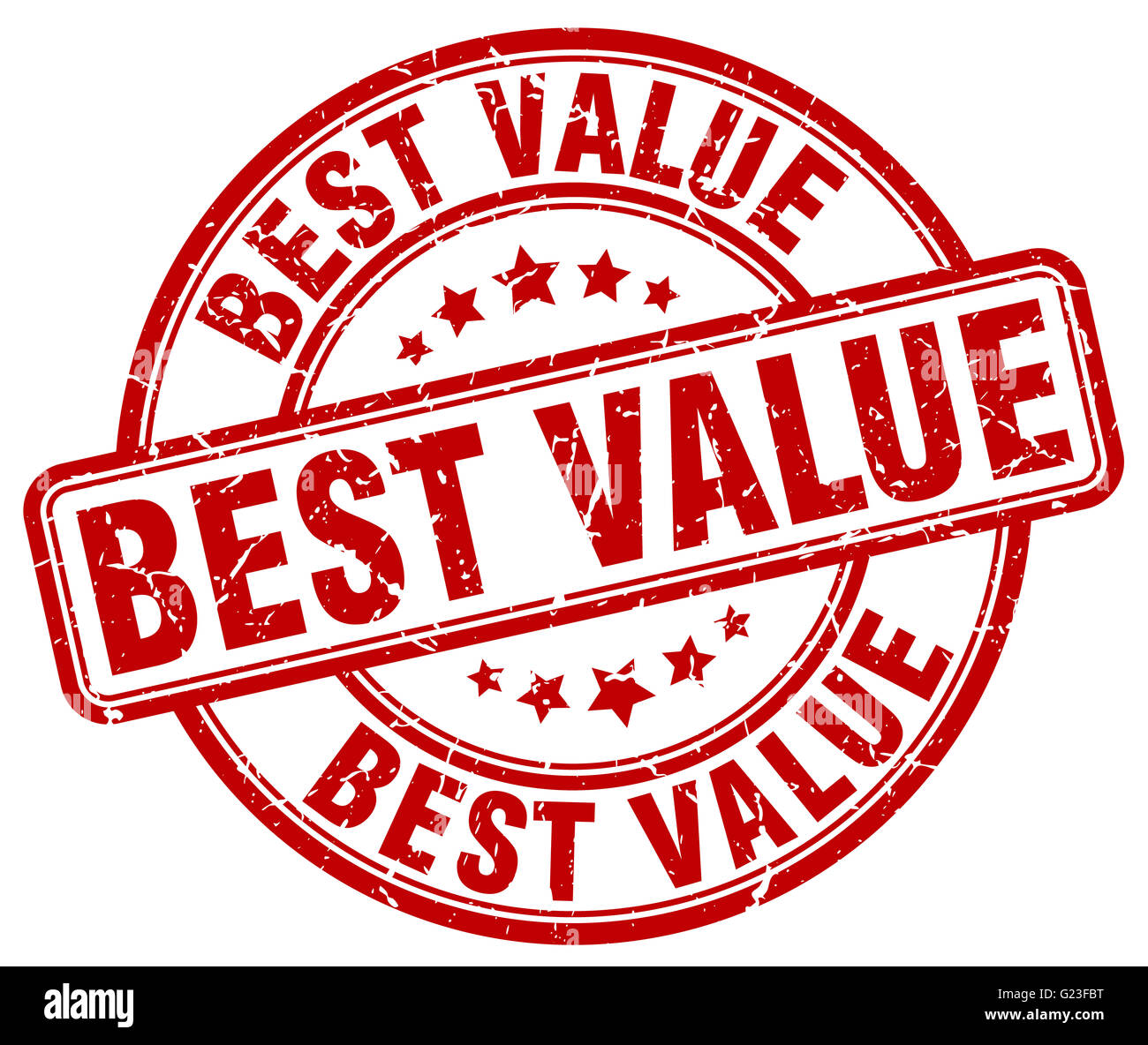 best value red grunge round vintage rubber stamp Stock Photo - Alamy