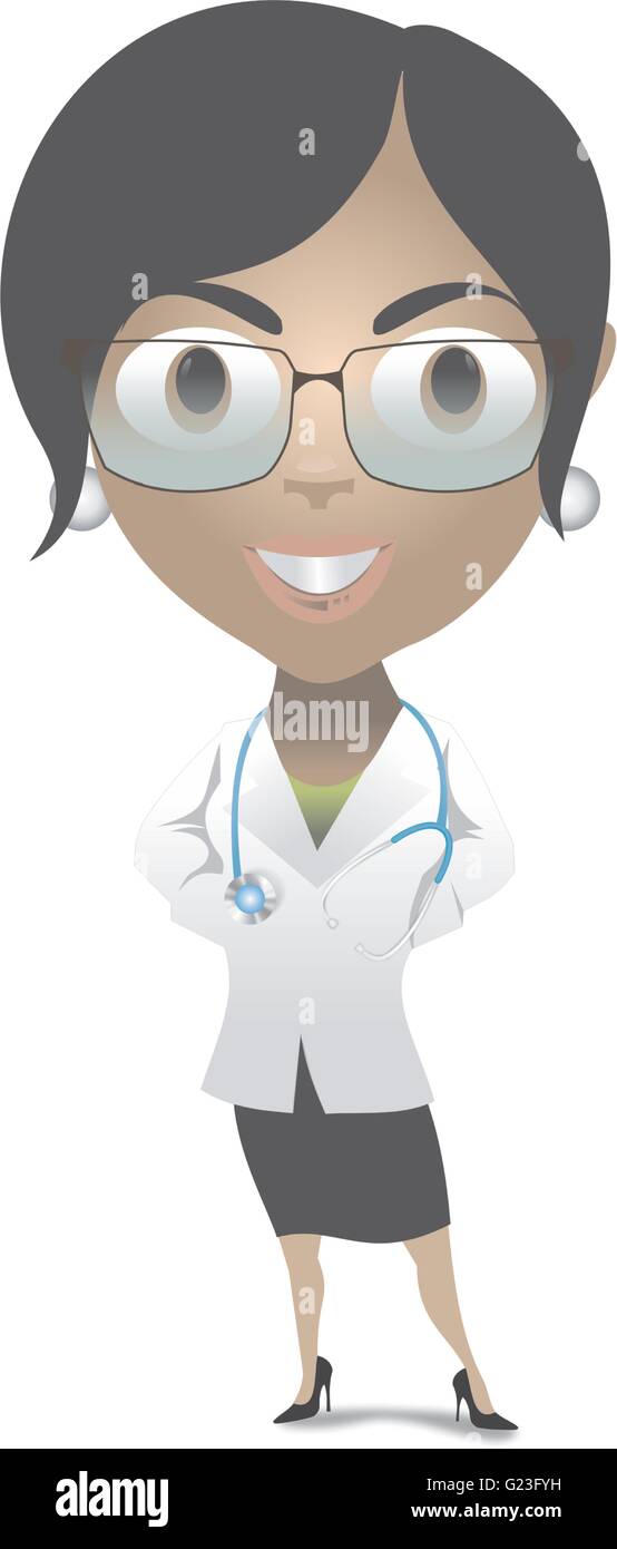 Female Doctor Smiling Stock Vector Image & Art - Alamy
