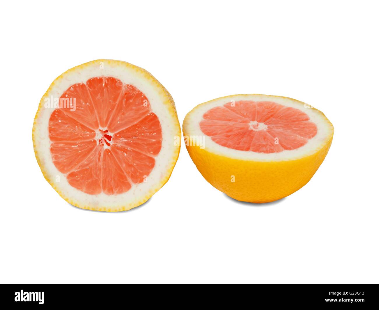 Halves of grapefruit Stock Photo - Alamy