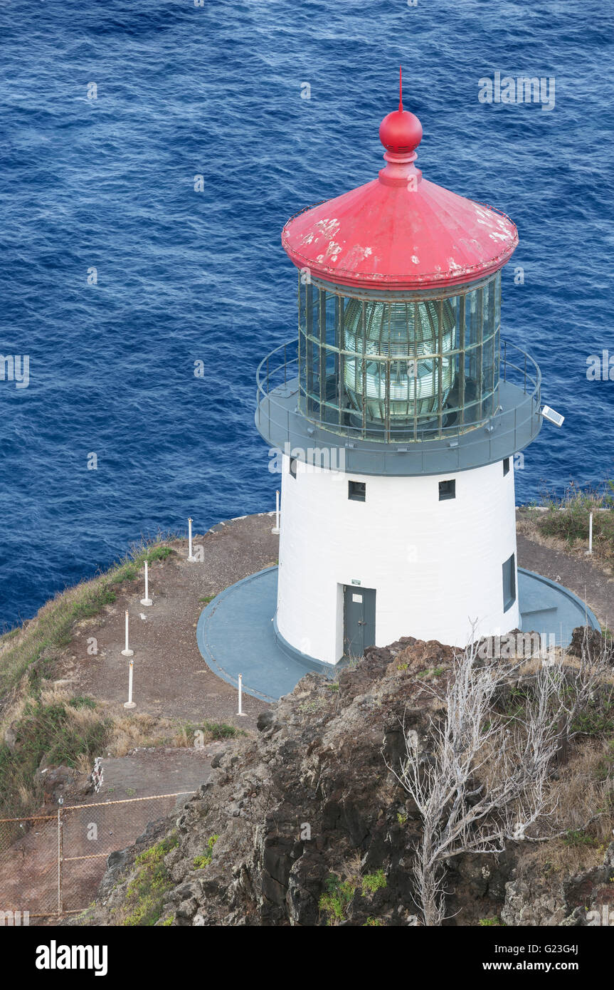 Closeup of the Makapu'u lighthouse Stock Photo - Alamy