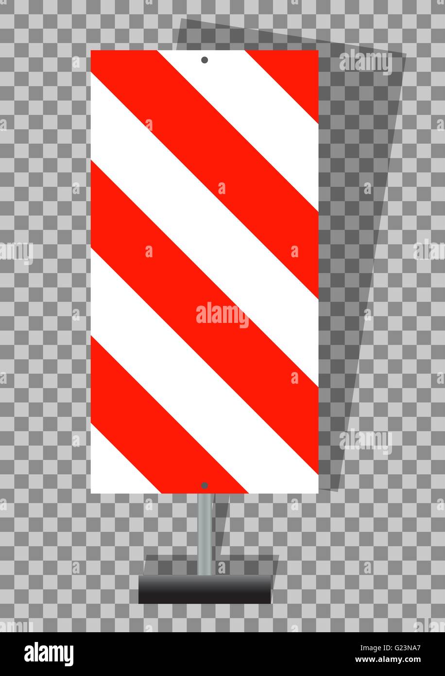Road signs. Orange Badge guardrails on transparent background. V Stock ...