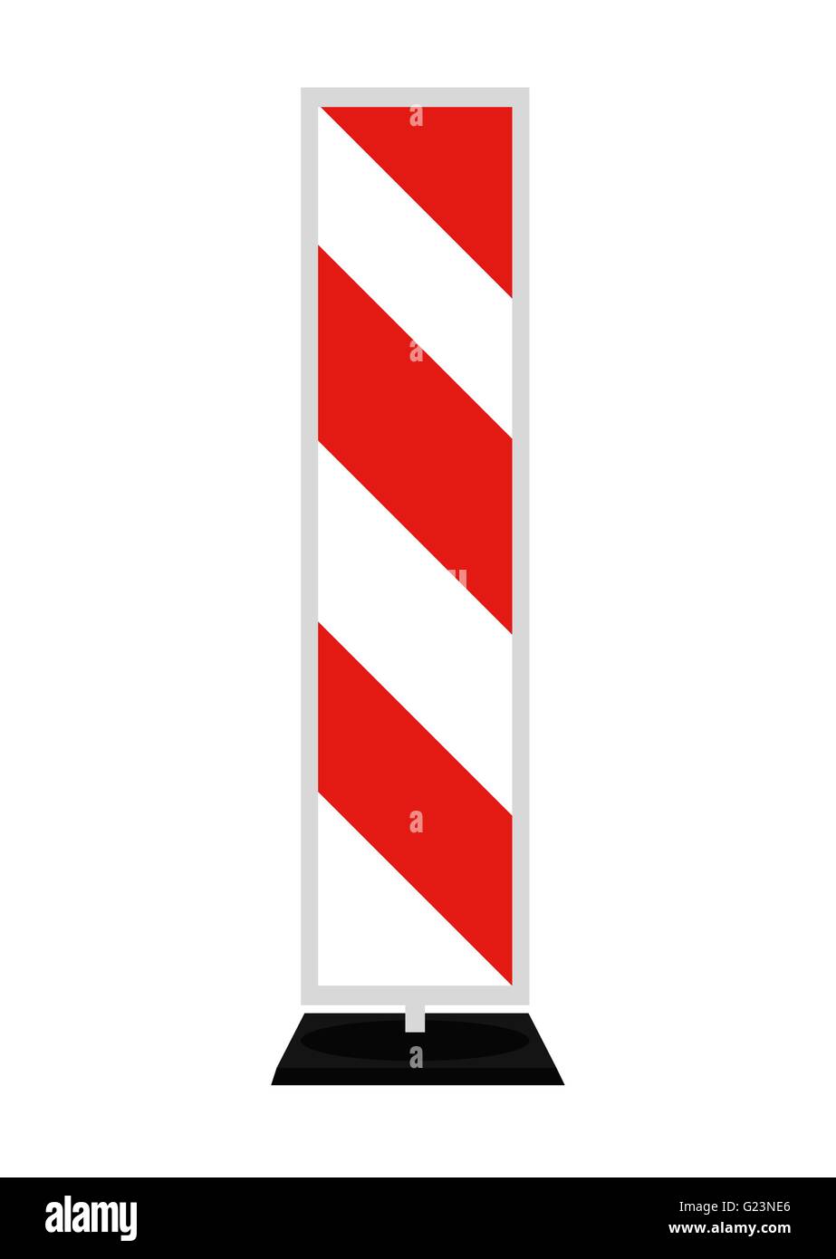 Road signs. Red Badge guardrails. Vector Illustration Stock Vector ...