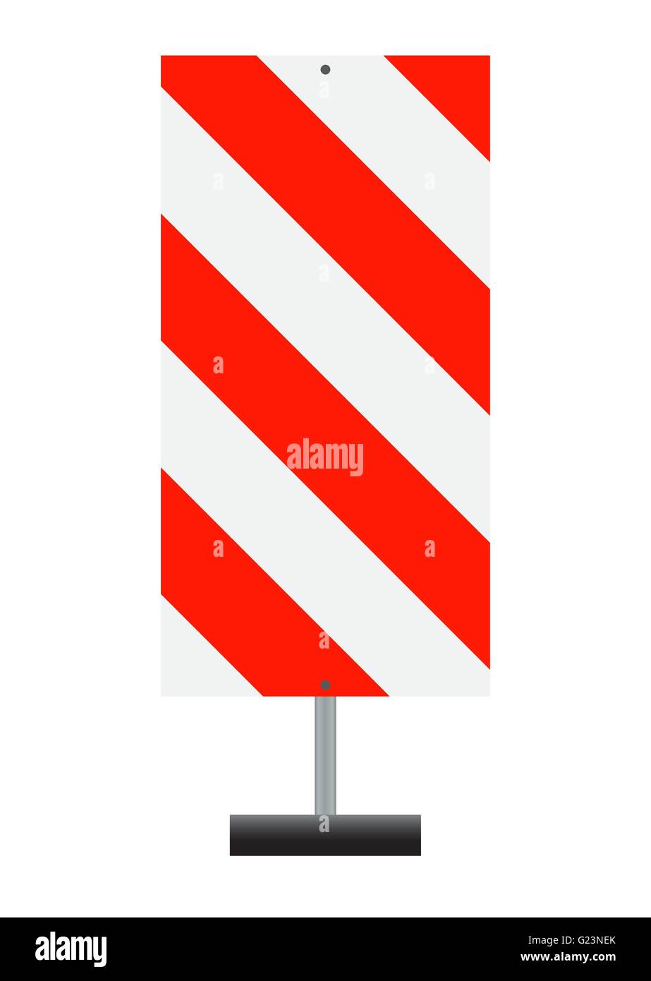 Road signs. Red Badge guardrails. Vector Illustration Stock Vector ...