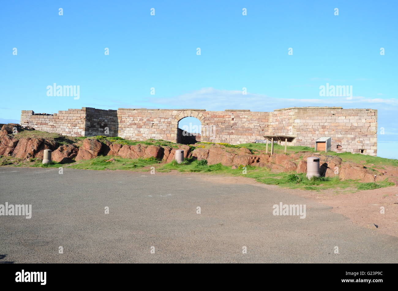 Ruins of Dunbar Castle East Lothian Central Scotland Stock Photo - Alamy