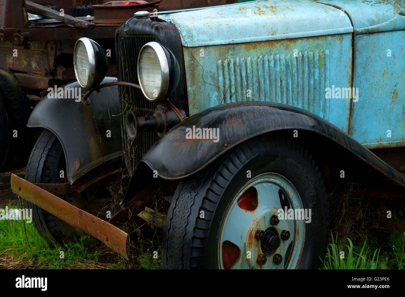 Antique truck, Busek Auto Museum, Galvin, Washington Stock Photo - Alamy