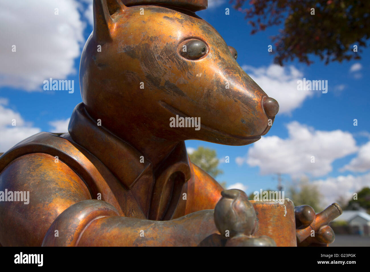 Wild Life bronze sculpture (Opening Day), Connell, Washington Stock ...