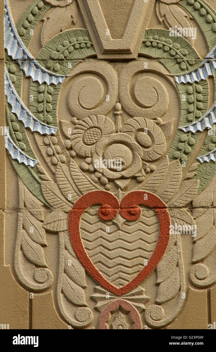 Art Deco sculpture, City Hall, Spokane, Washington Stock Photo - Alamy