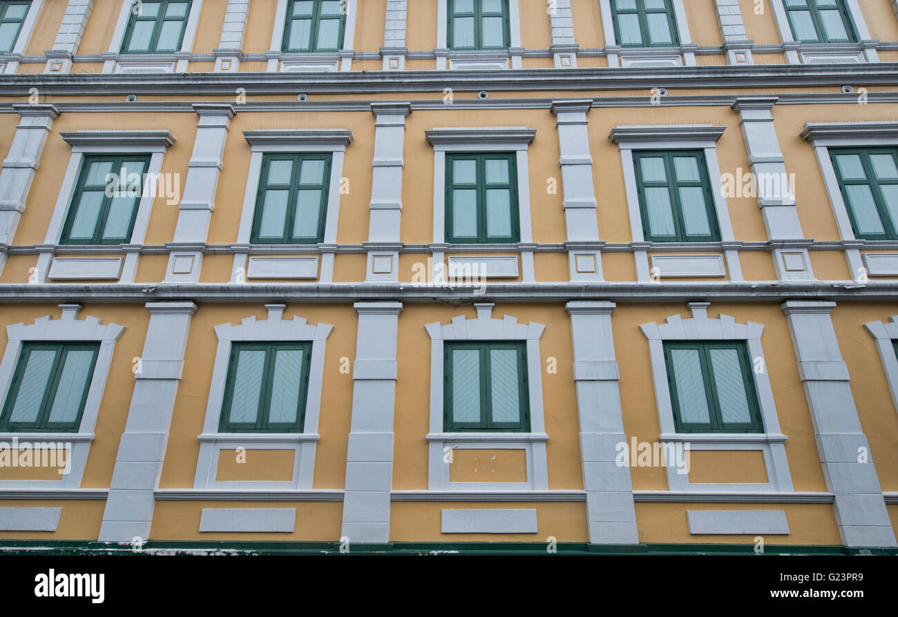 The colorful Ministry of Defence Building in Bangkok, Thailand Stock ...