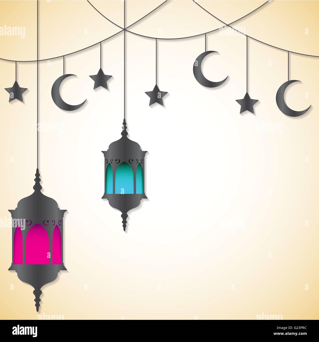Moroccan lantern card in vector format Stock Vector Image & Art - Alamy