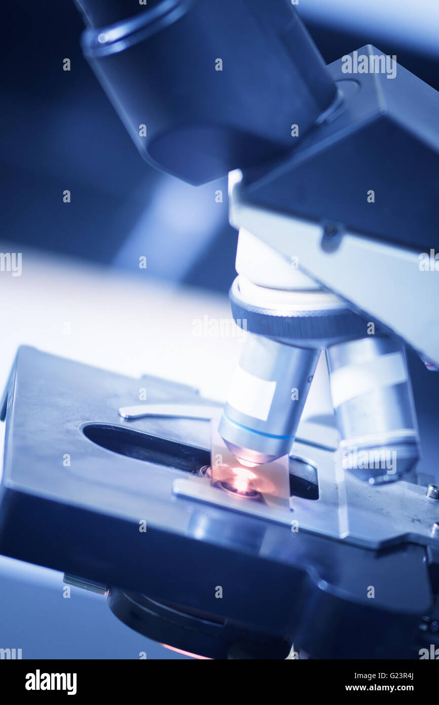 eye microscope for diagnostic disease in hospital laboratory Stock ...
