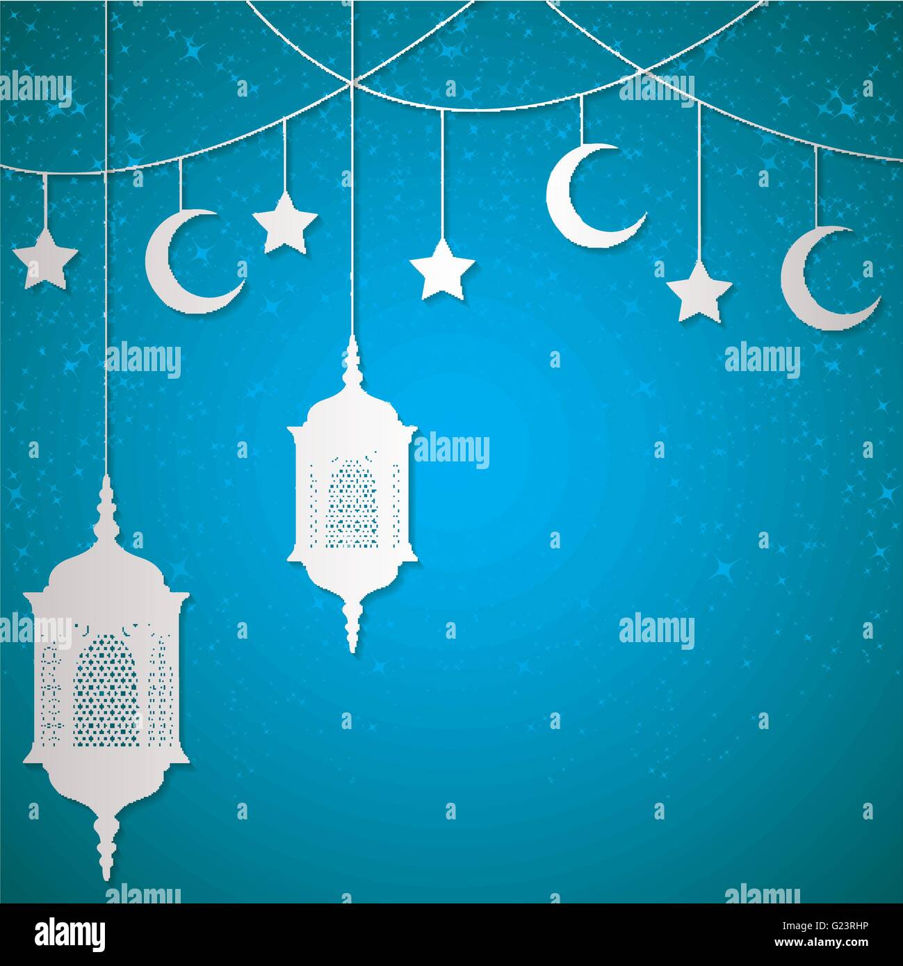 Moroccan lantern card in vector format Stock Vector Image & Art - Alamy