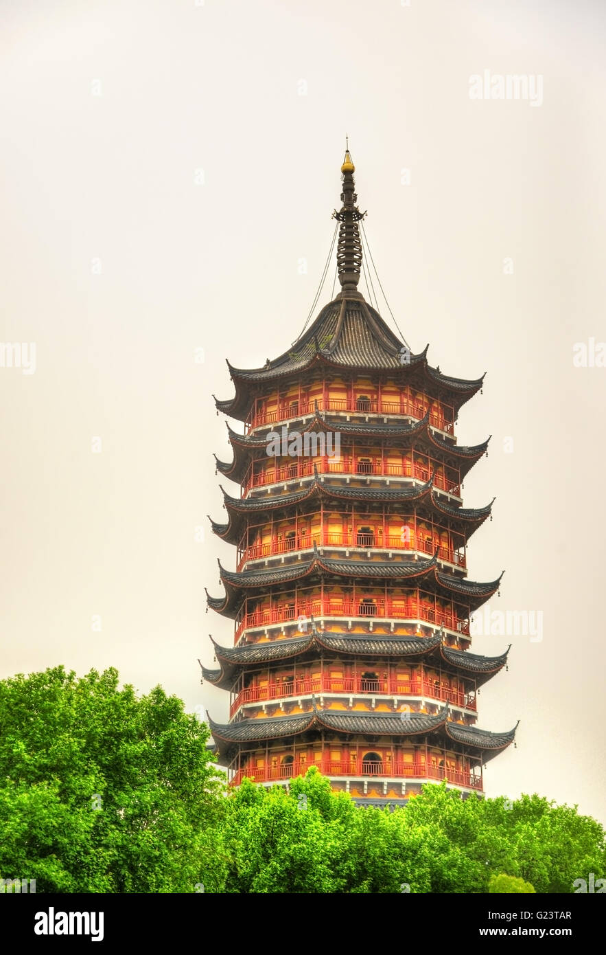 The Beisi Pagoda at Bao'en Temple in Suzhou, China Stock Photo - Alamy