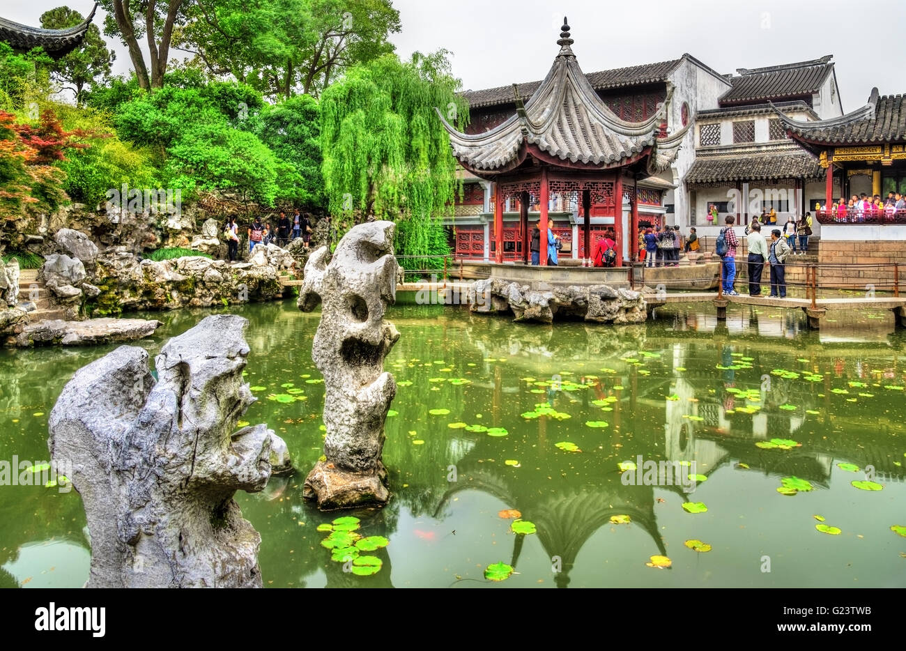 The Lion Grove Garden, a UNESCO heritage site in China Stock Photo - Alamy