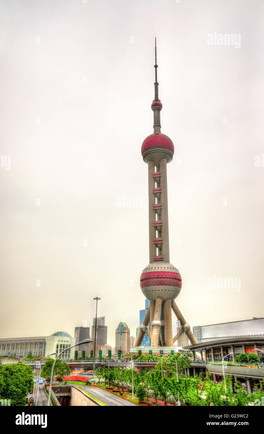 Oriental Pearl Tower in Shanghai Stock Photo - Alamy