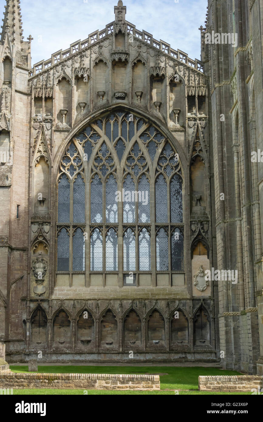 West window of Lady chapel Ely cathedral Cambridgeshire England UK ...