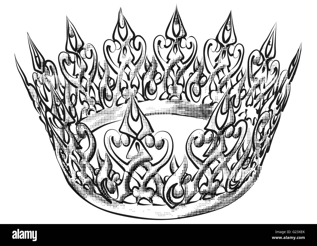 Abstract crown hi-res stock photography and images - Alamy