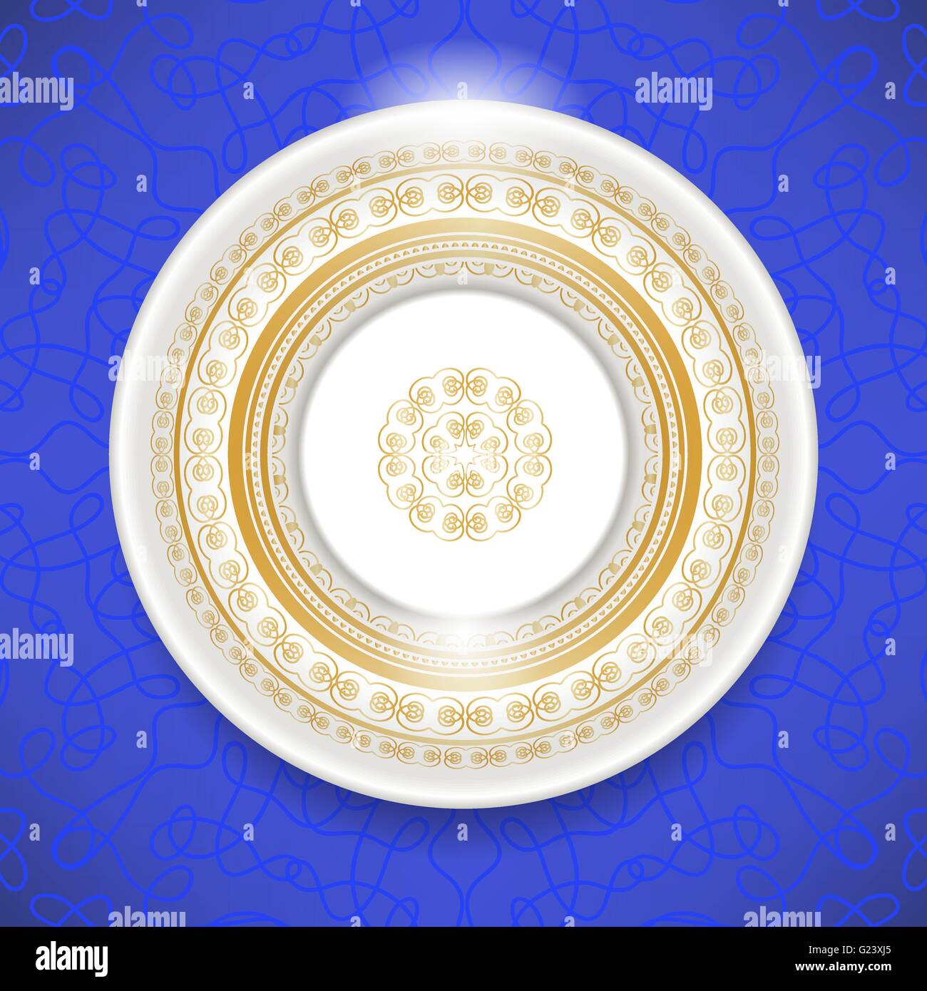 Filigree plate Stock Vector Images - Alamy