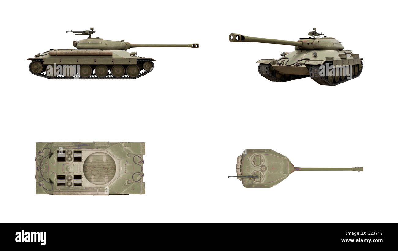 View of Tank is6 3d render isolated Stock Photo - Alamy