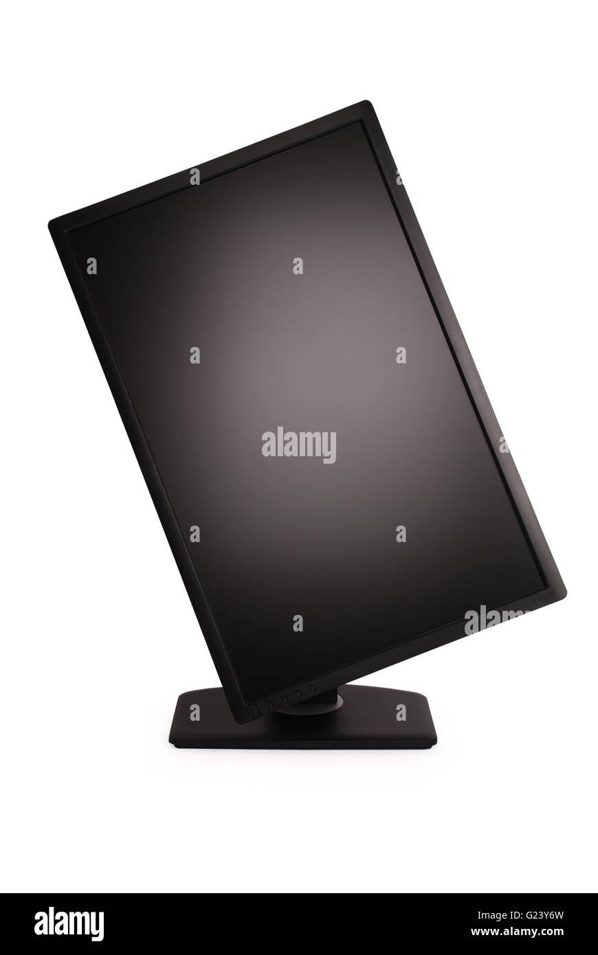 Black PC monitor white background with soft shadow (Clipping path Stock ...