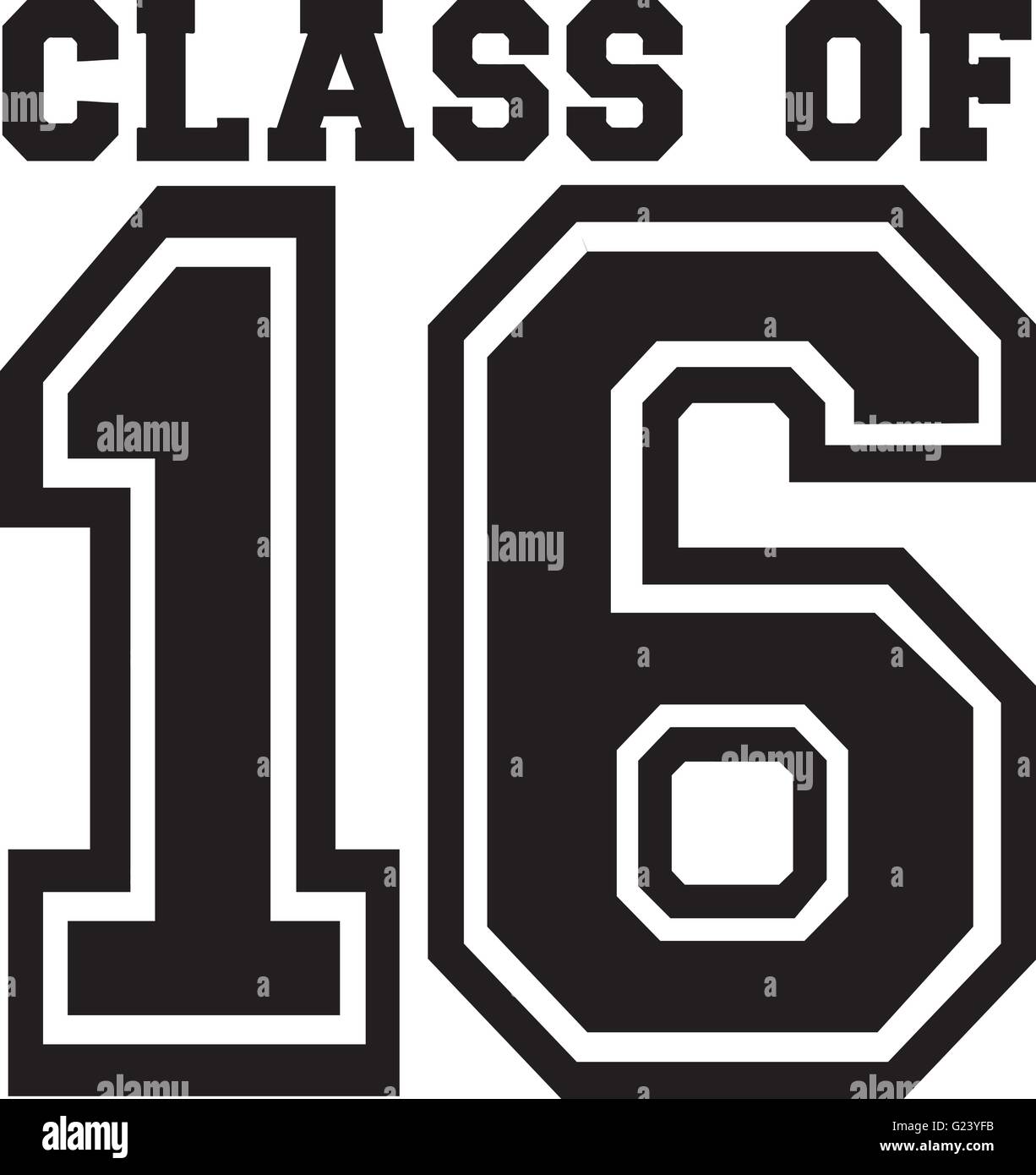 Class of 16 college Stock Vector Image & Art - Alamy