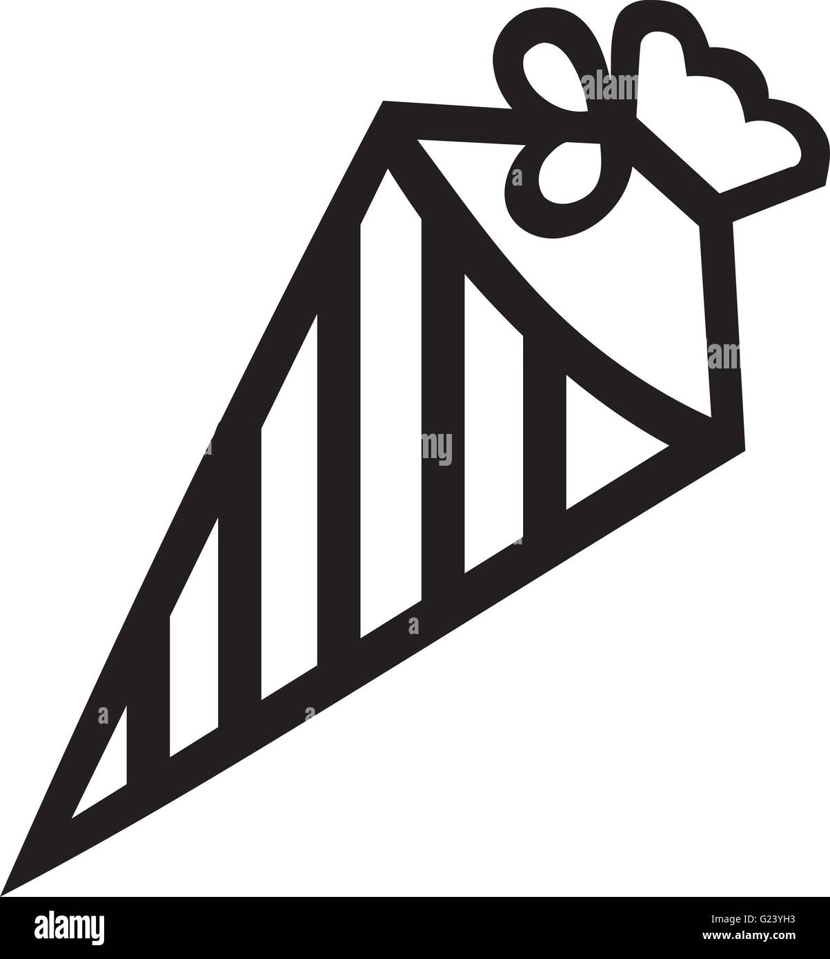 Striped school cone Stock Vector Image & Art - Alamy