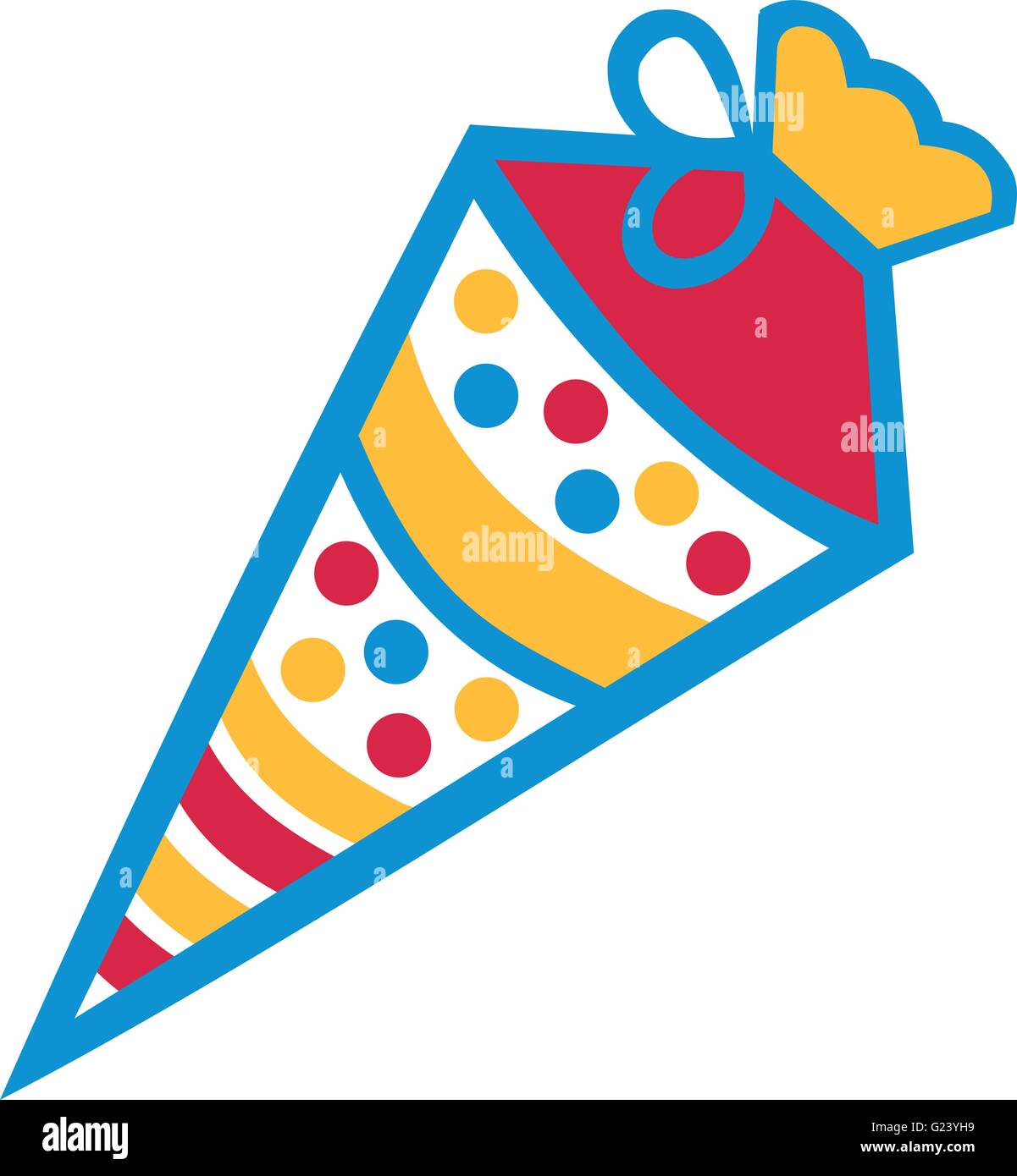 School cone colorful Stock Vector Image & Art - Alamy