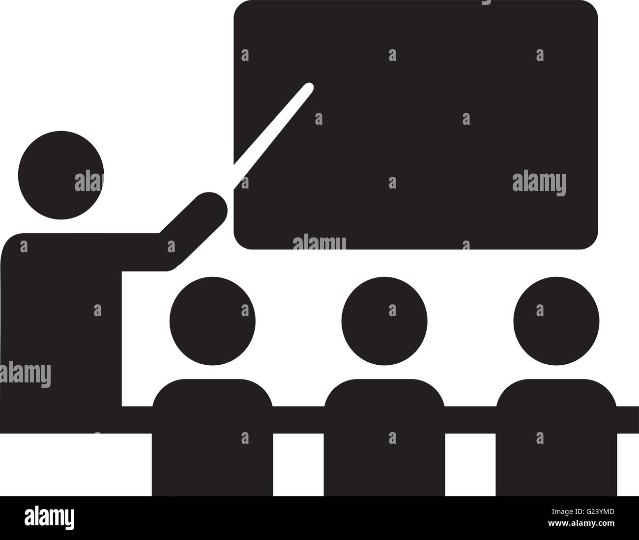 School pictogram with teacher and pupils Stock Vector Image & Art - Alamy