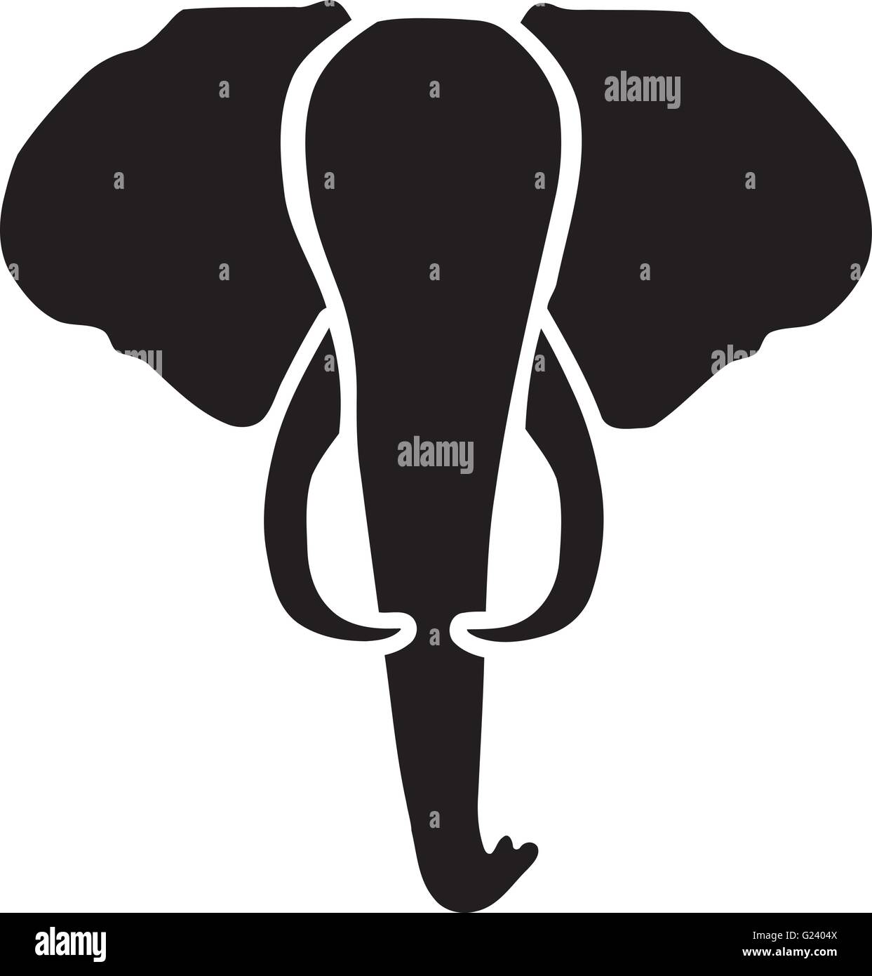 Elephant head icon Stock Vector Image & Art - Alamy