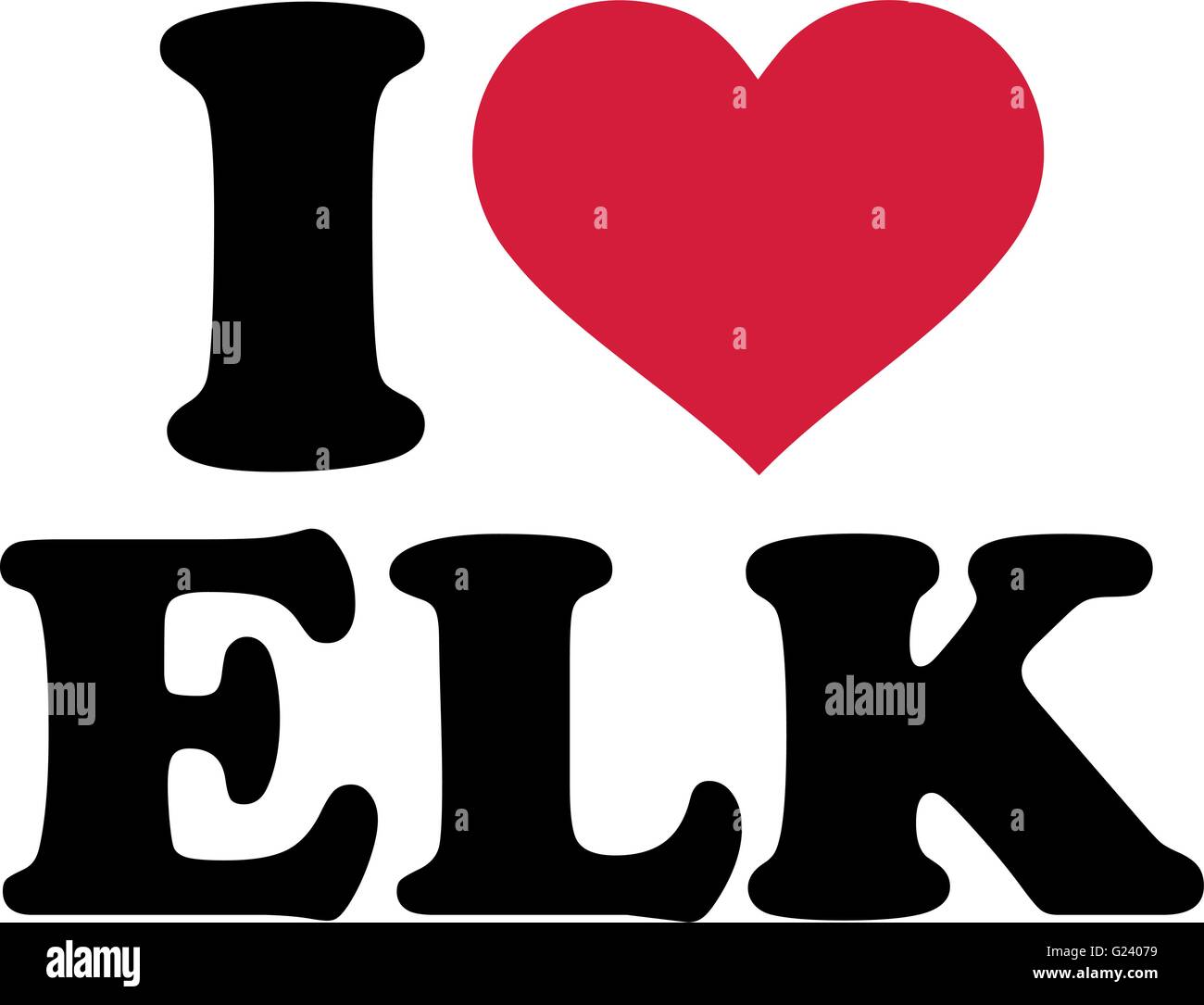 I love reindeer Stock Vector Images - Alamy