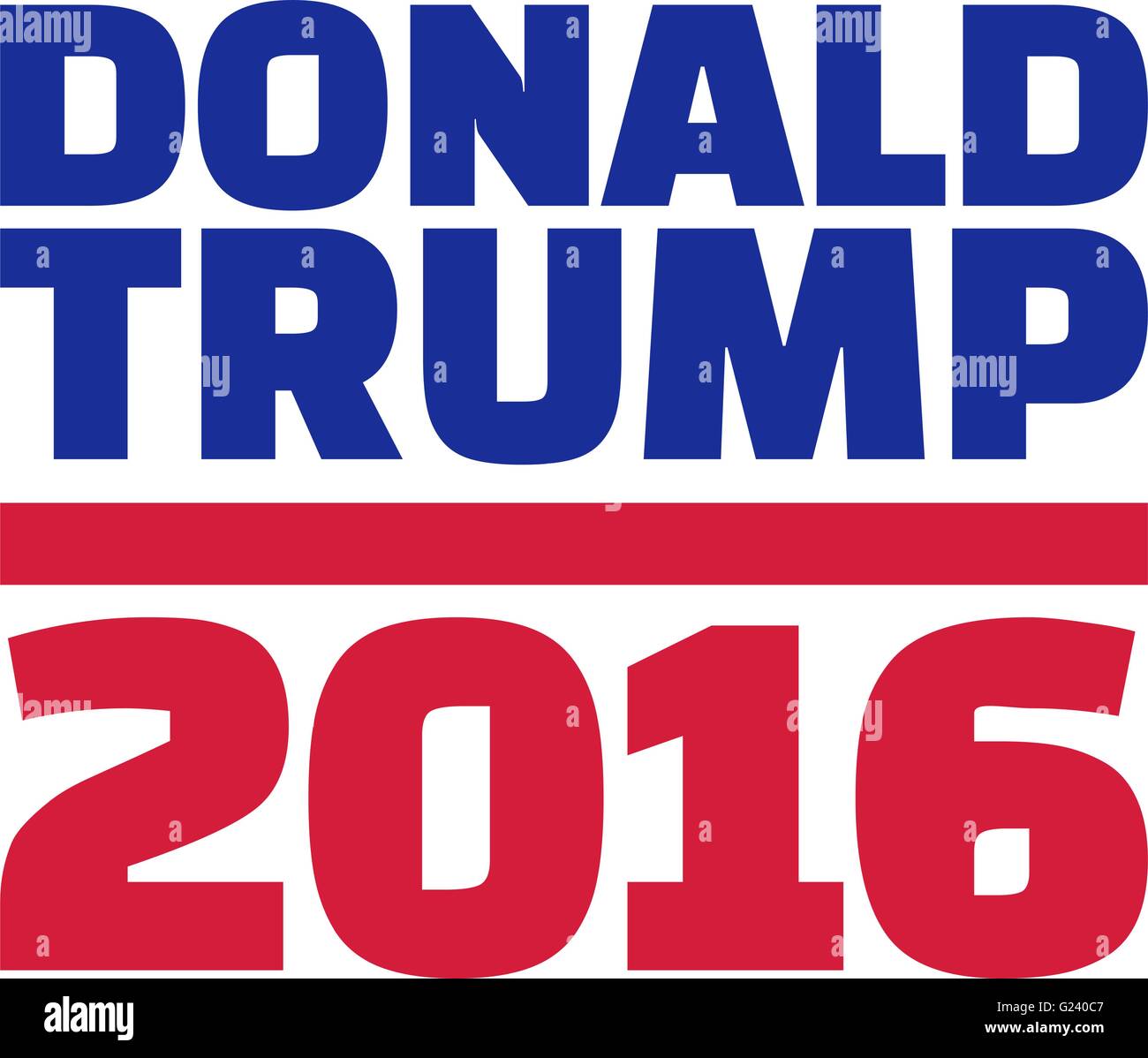 Donald Trump 2016 Stock Vector Image & Art - Alamy