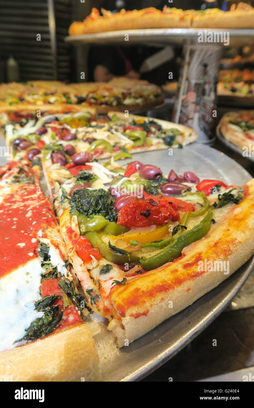 Pizza restaurant window display hi-res stock photography and images - Alamy