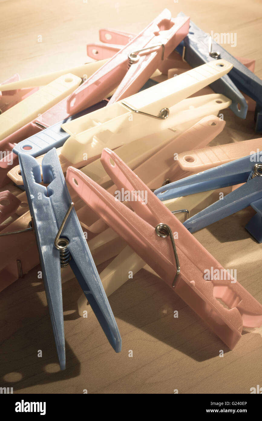 Plastic clothespins hi-res stock photography and images - Alamy