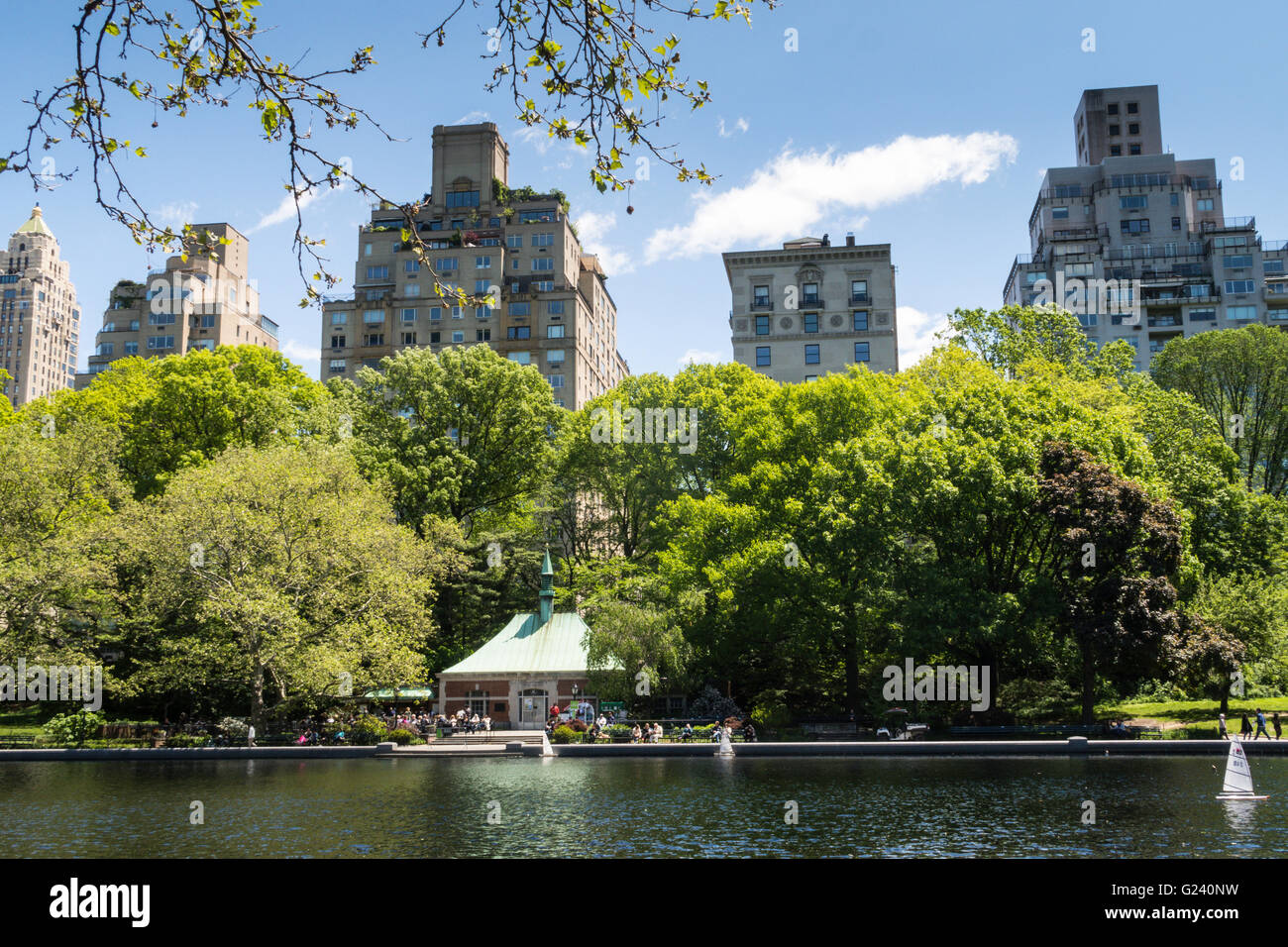 Conservatory Water in Central Park, New York City Stock Photo - Alamy
