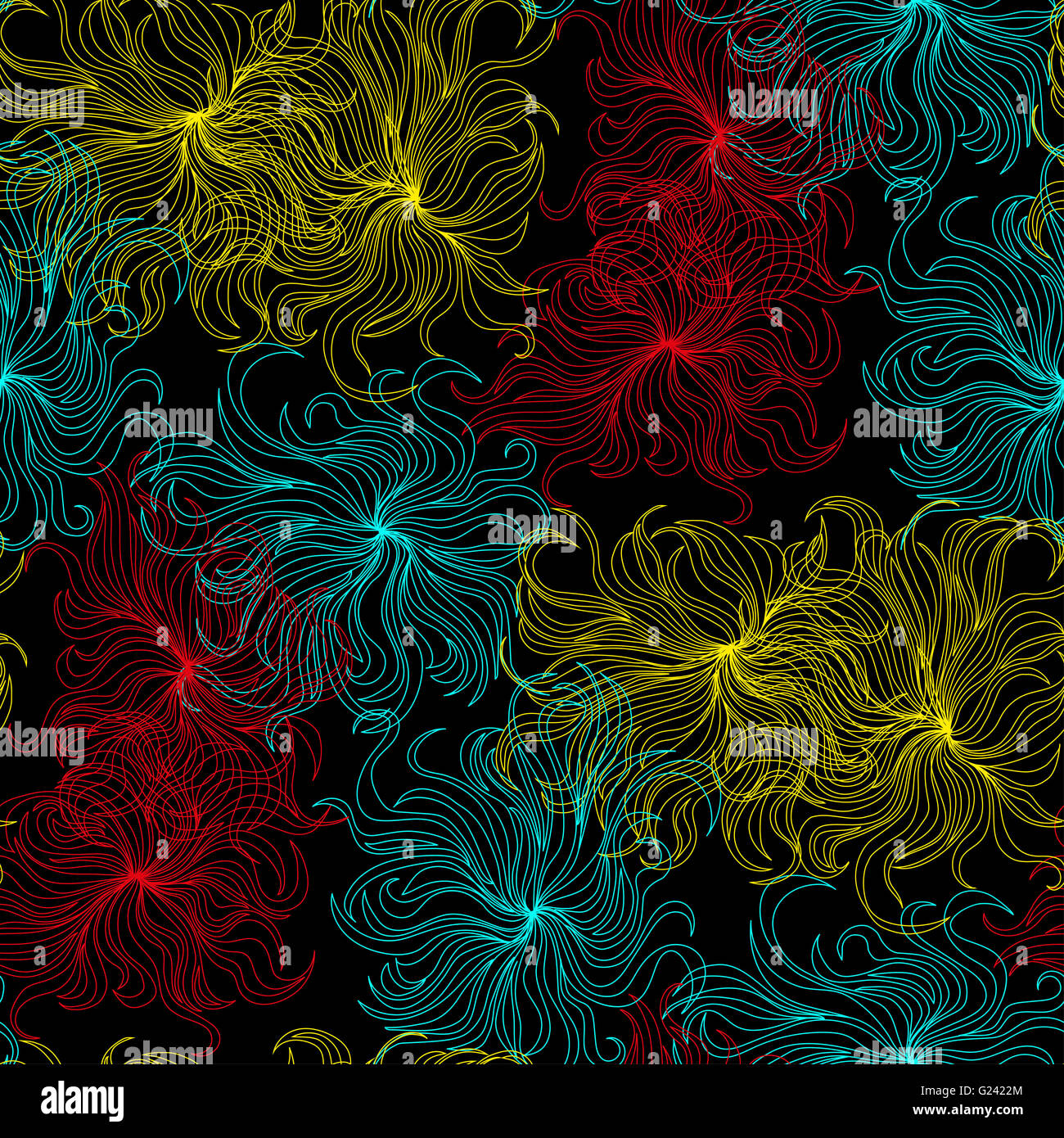 Abstract flower seamless pattern background Stock Photo - Alamy
