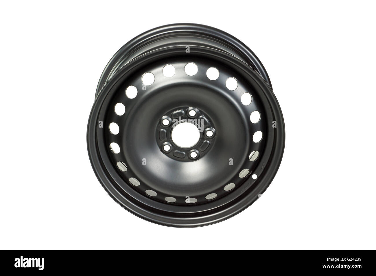 A black steel rim laterally from the front Stock Photo - Alamy