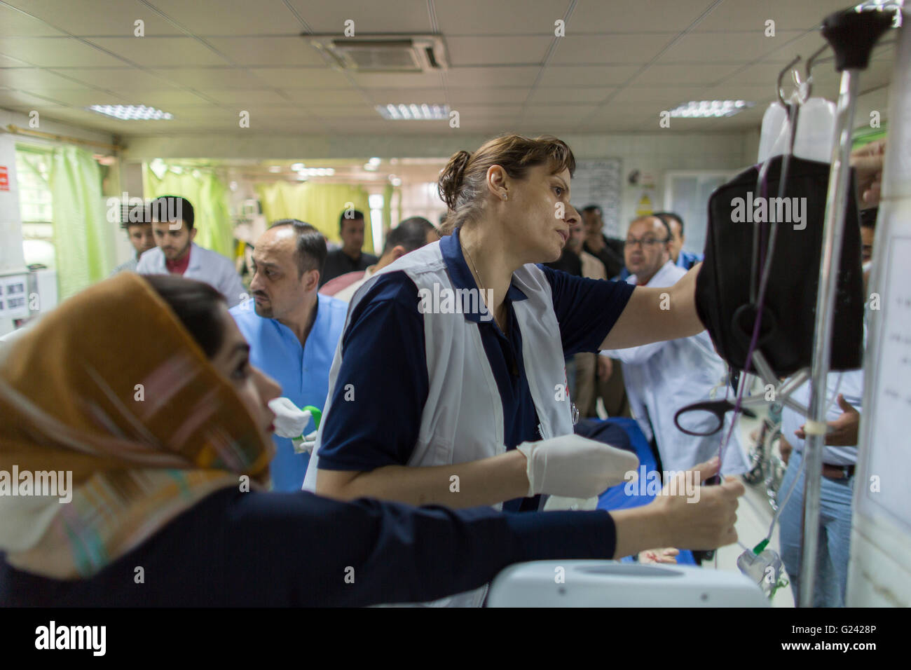 Emergency room at Sulaimaniya hospital, Iraq Stock Photo - Alamy